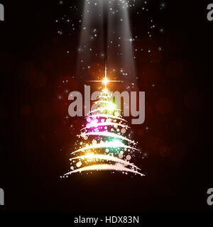 Multicolor abstract christmas background with snowflake Stock Photo - Alamy