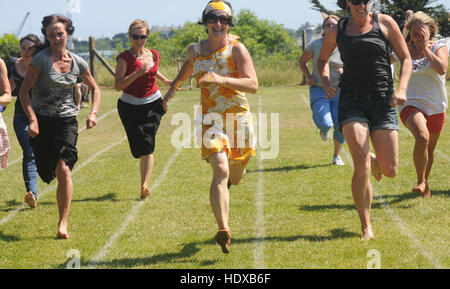 Mums in race at school sports day Stock Photo - Alamy