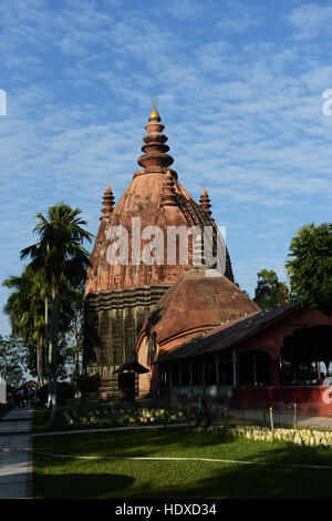 The beautiful Shiva Dol Hindu temple in Sivasagar, Assam, India Stock ...
