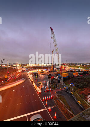 Silverlink roundabout works Wallsend Stock Photo - Alamy