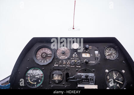Glider instrument panel Stock Photo - Alamy