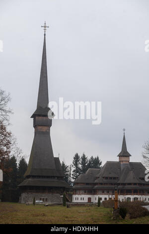 Sapanta, Romania. Peri Monastery, world's highest wooden church Stock ...