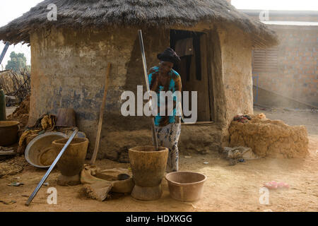 Village life in Guinea Stock Photo - Alamy