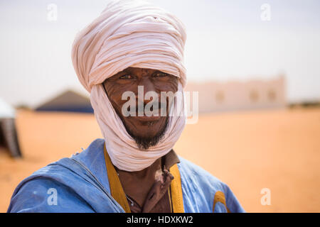Mauritania, man, turban, portrait, Africa, West, Africa, person ...