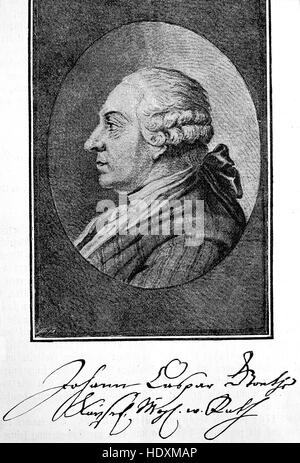 Johann Caspar Goethe, 1710 - 1782, a jurist and father of Johann Wolfgang von Goethe Stock Photo ...