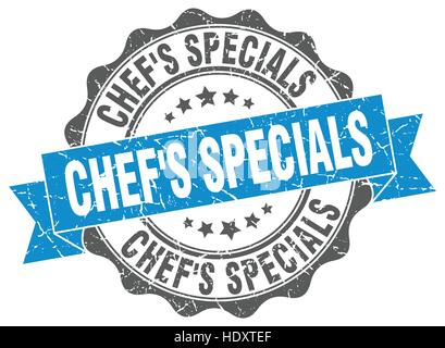 chef's specials stamp. chef's specials sign. round grunge label Stock ...