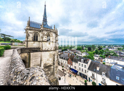 Visiting Amboise castle Stock Photo - Alamy