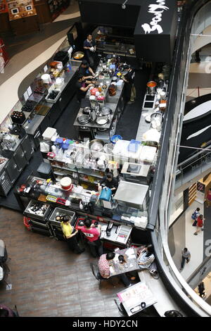 Modern restaurant cafe view from above Stock Photo - Alamy