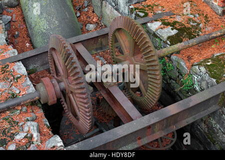 Power transmission gears at the du Pont gunpowder works founded in 1802 ...