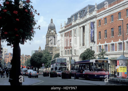 Commercial Street, Leeds City Centre, Northern England Stock Photo ...
