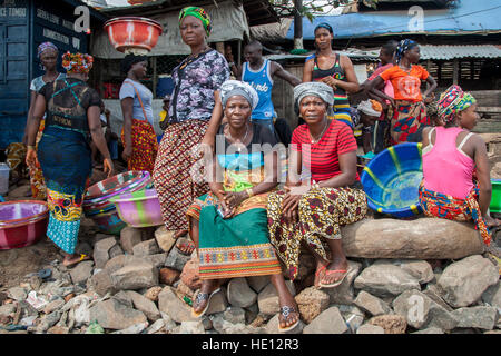 The fishing village of Tombo, Sierra Leone Stock Photo - Alamy