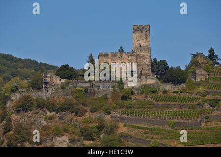 Gutenfels Castle, Kaub, Rhineland-Palatinate, Germany, Europe Stock ...