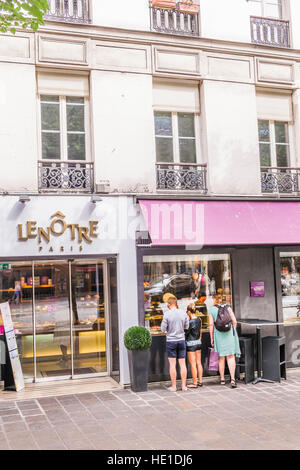 French pastry chef Gaston Lenotre and his wife at the opening of the ...