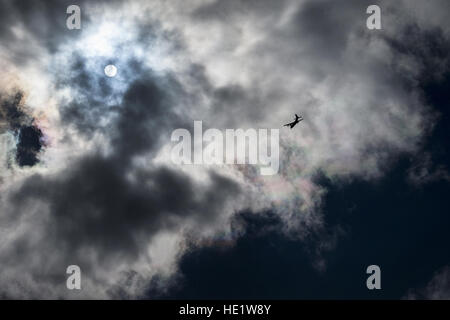 An AC-130W Stinger II, 73rd Special Operations Squadron, rolls through ...