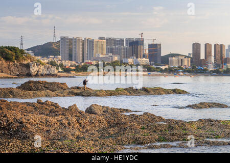 Dalian evening city building Stock Photo - Alamy