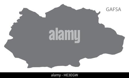 Map of Gafsa, a province of Tunisia Stock Vector Image & Art - Alamy