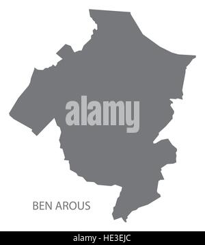 Map of Ben Arous, a province of Tunisia Stock Vector Image & Art - Alamy