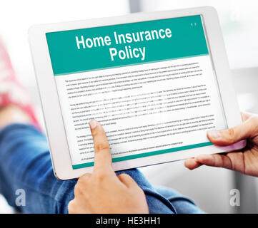 Home Insurance Policy Form Concept Stock Photo - Alamy