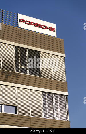 Porsche engineering company logo on Czech headquarters building Stock ...