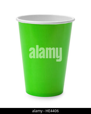 Green paper cup background Stock Photo - Alamy