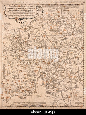 This historical map titled 'Kart over Norges militære inndeling ...