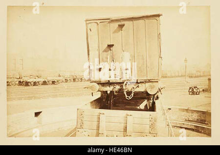 The photograph depicts the wreckage salvaged from the collapsed Tay ...