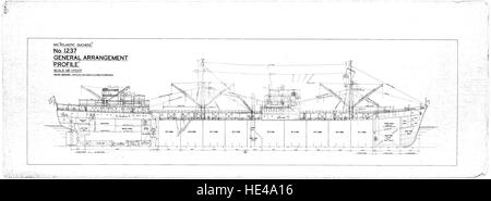 A general arrangement plan of the MT Atlantic Duchess, providing ...