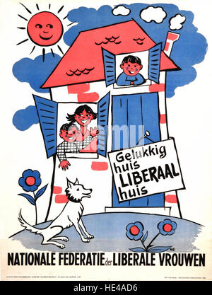 This 1958 campaign poster of the Belgian Liberal Party reflects the ...