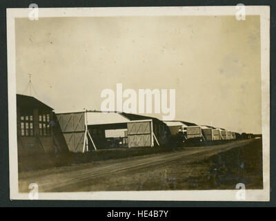 A historic photograph of Hanger Row at Love Field, Dallas, Texas ...