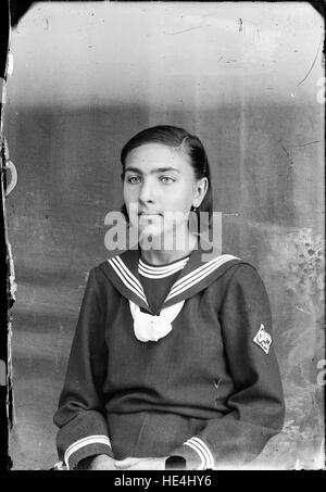 A glass plate negative from Costica Acsinte's archive, taken on July 7 ...