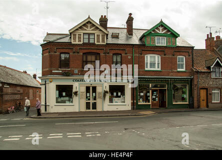 UK England Norfolk Mundesley High Street village Post Office Stock ...