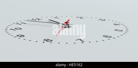 Clock face. Perspective view Stock Photo - Alamy