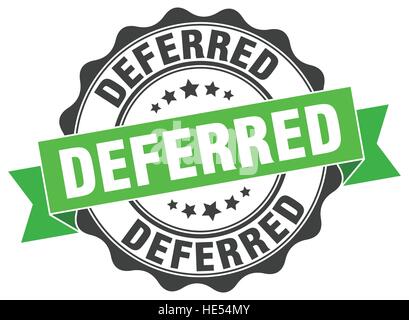 deferred stamp. sign. seal Stock Vector Image & Art - Alamy