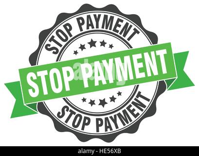 stop payment stamp. sign. seal Stock Vector Image & Art - Alamy