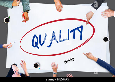 Quality Standard Rank Worth Guarantee Best Concept Stock Photo - Alamy