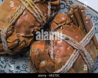 China. 19th Dec, 2016. Wine preserved crab is a kind of traditional ...