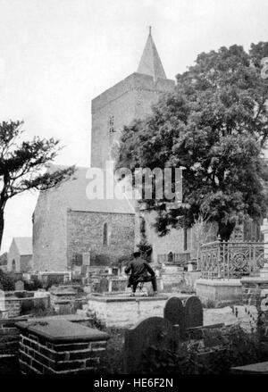 St Padarns Church Llanbadarn Fawr Crossgates Powys Wales UK Stock Photo ...