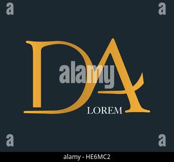 DA Logo Concept Design, EPS 8 supported Stock Vector Image & Art - Alamy