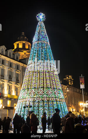 The lighting of the Christmas tree in downtown Knoxville, TN, USA Stock ...