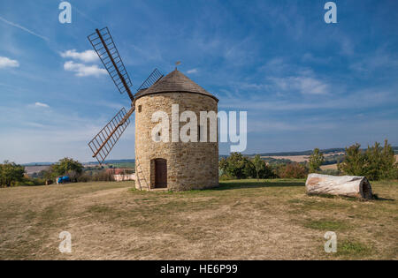 Stone windmill in Jalubí Czech Republic Stock Photo - Alamy