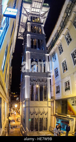 Elevador de Santa Justa (1900 - 1902), vertical lift or elevator, at ...