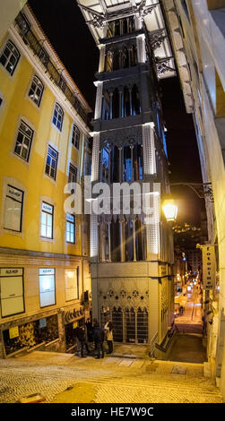 Elevador de Santa Justa (1900 - 1902), vertical lift or elevator, at ...