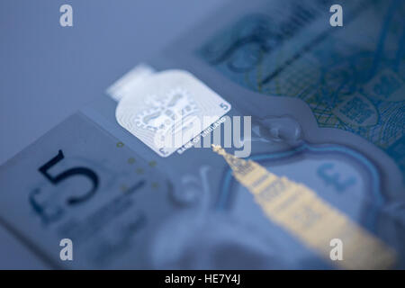 Low light photo showing the hologram and see through section of the new ...