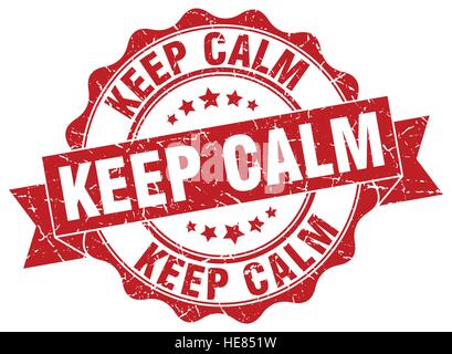 keep calm stamp. keep calm sign. round grunge label Stock Vector Image ...