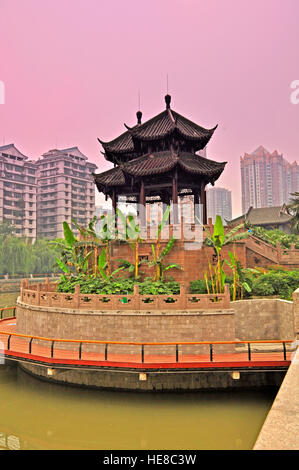 Chinese pagoda, Chengdu Stock Photo - Alamy