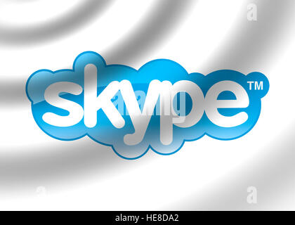 Skype logo icon flag Stock Photo - Alamy