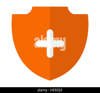 Medical Shield Icon Stock Photo - Alamy