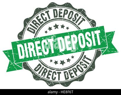 direct deposit stamp. sign. seal Stock Vector Image & Art - Alamy