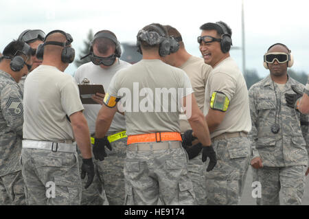 Airmen from the 615th Contingency Response Wing conducted an Engine ...