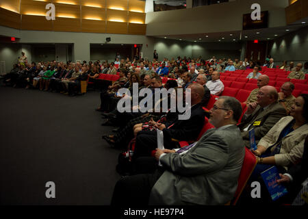 Audience members attend a Combined Federal Campaign health fair event ...